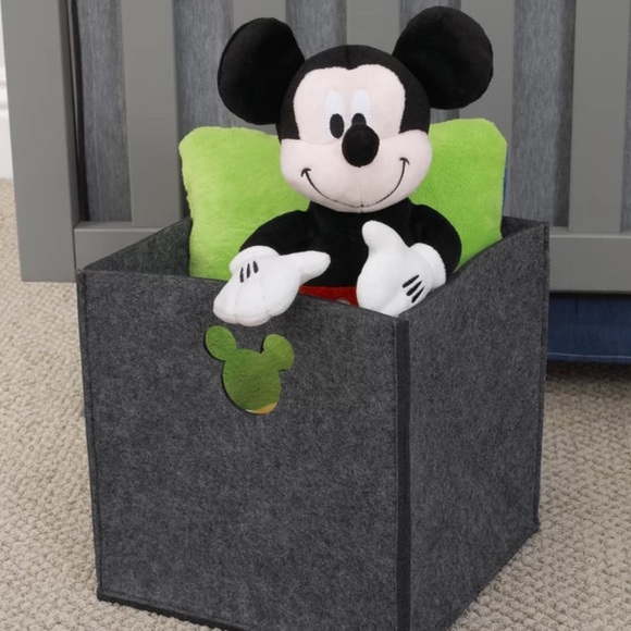 Disney | Other | Disney Baby Mickey Mouse Die Cut Felt Storage Bin ...